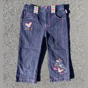 Barbie | Bottoms | Barbie Fairytopia Butterfly Stripe 206 Mattel Denim ...